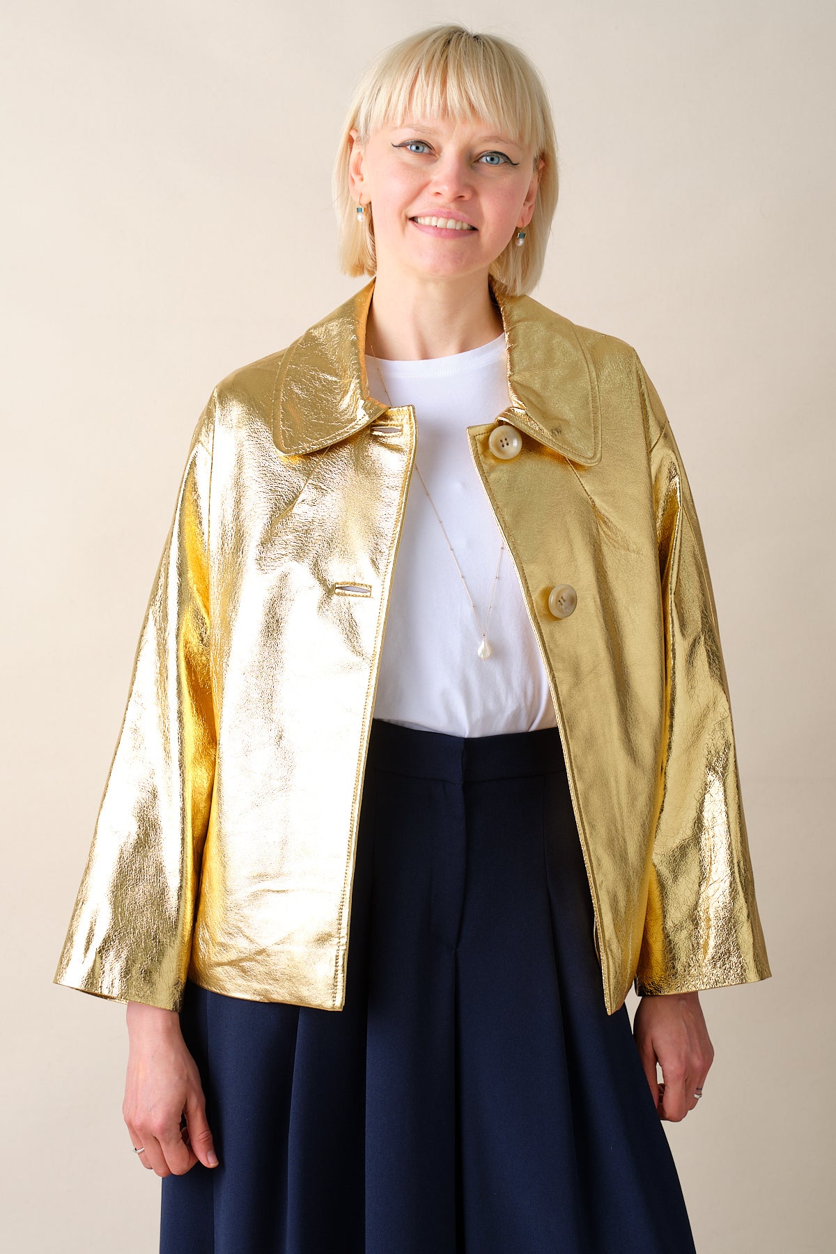 Jess Metalic Jacket – Stoned & Waisted